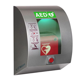 Outdoor Defibrillator Cabinet with Push Button | AEDexpert.ie